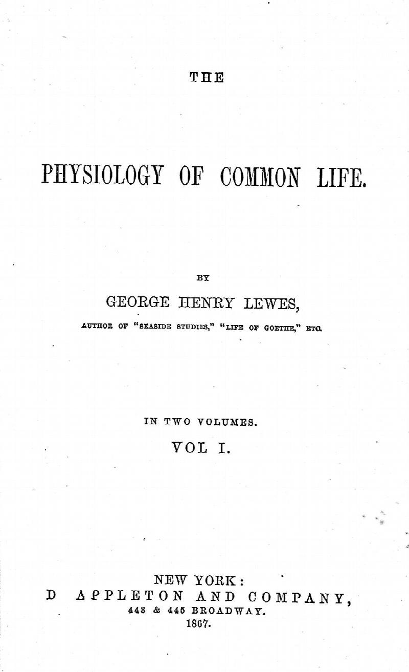 The Physiology of Common Life