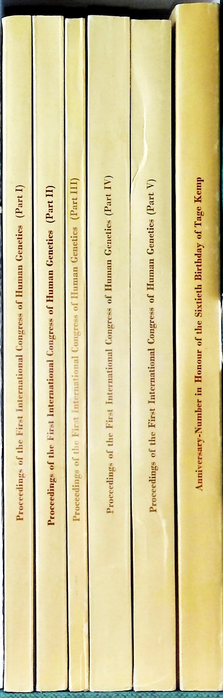 Proceedings of the First International Congress of Human Genetics ...