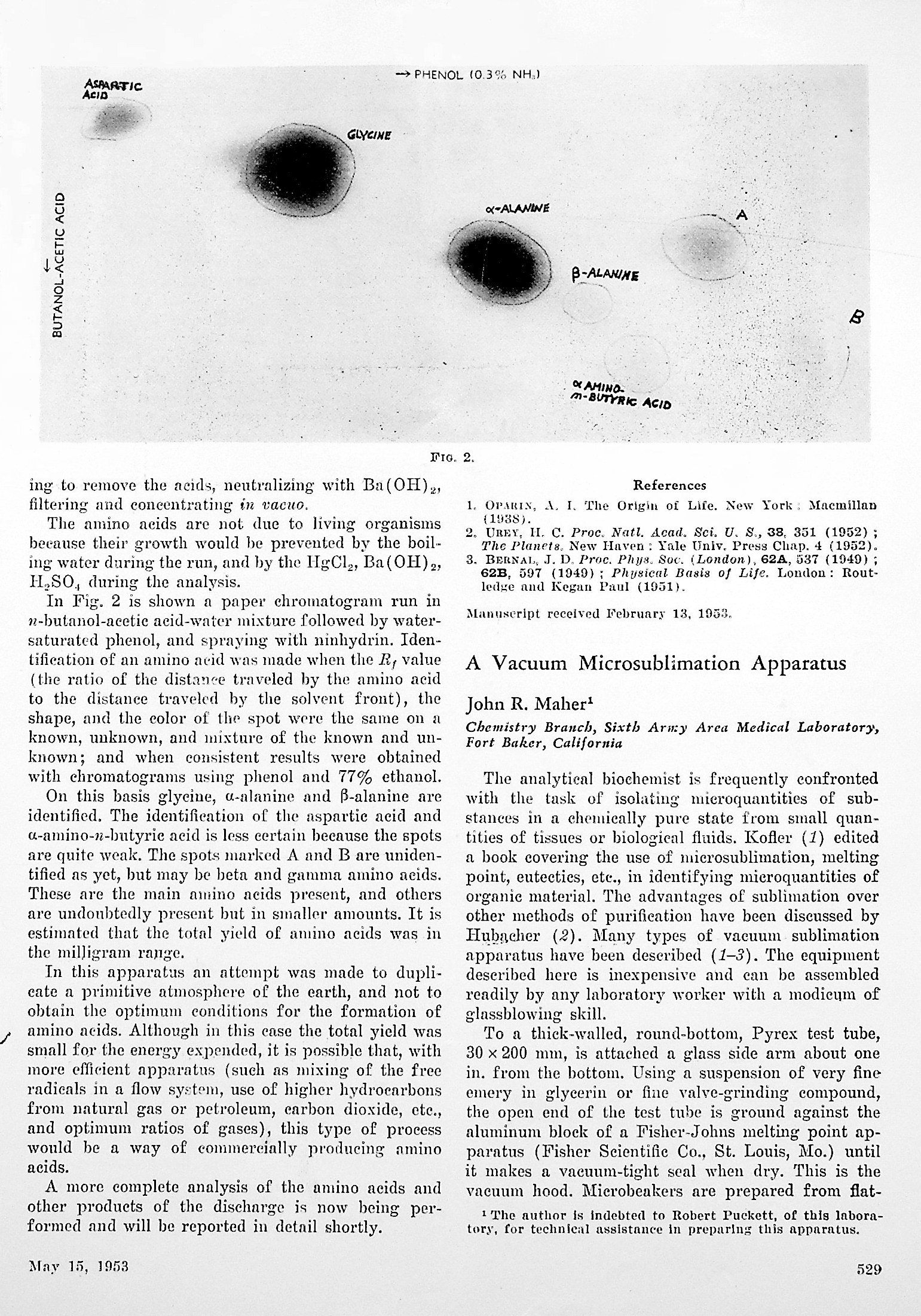A production of amino acids under possible primitive earth conditions ...