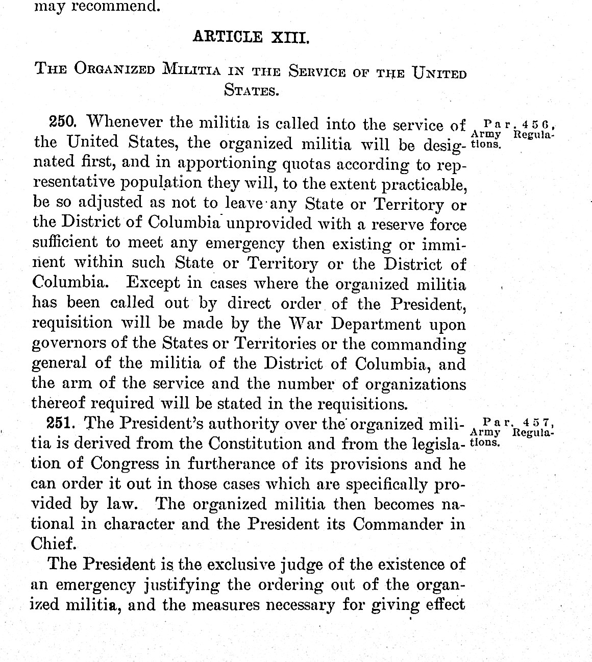 Regulations of the War Department governing the Organized Militia under ...