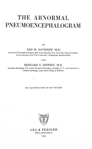 Brain Tumors TOGETHER WITH The Abnormal Pneumoencephalogram, first and ...